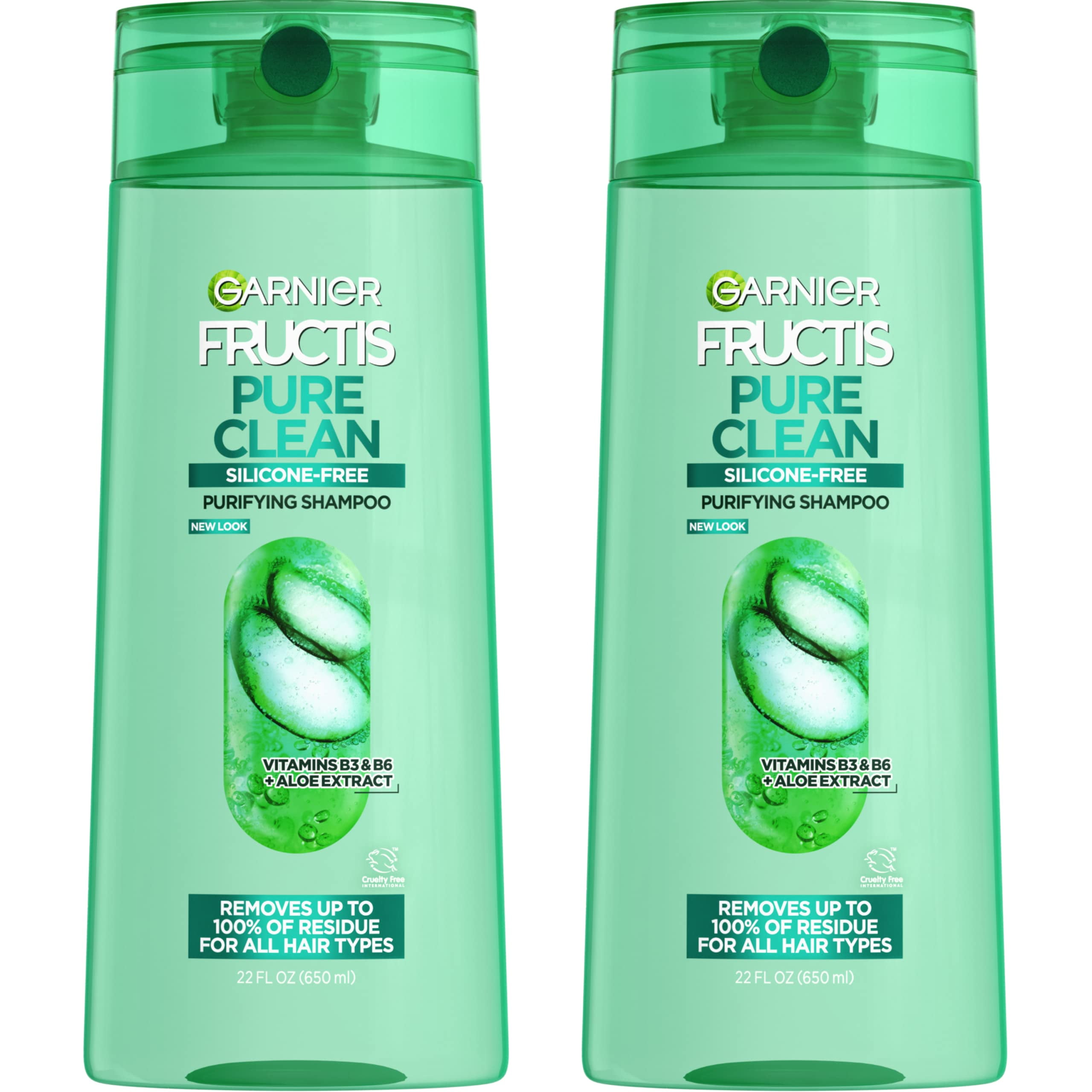 Champú Garnier Fructis Pure Clean Purifying 650 ml (paquete de 2) | Bodega Aurrera en línea