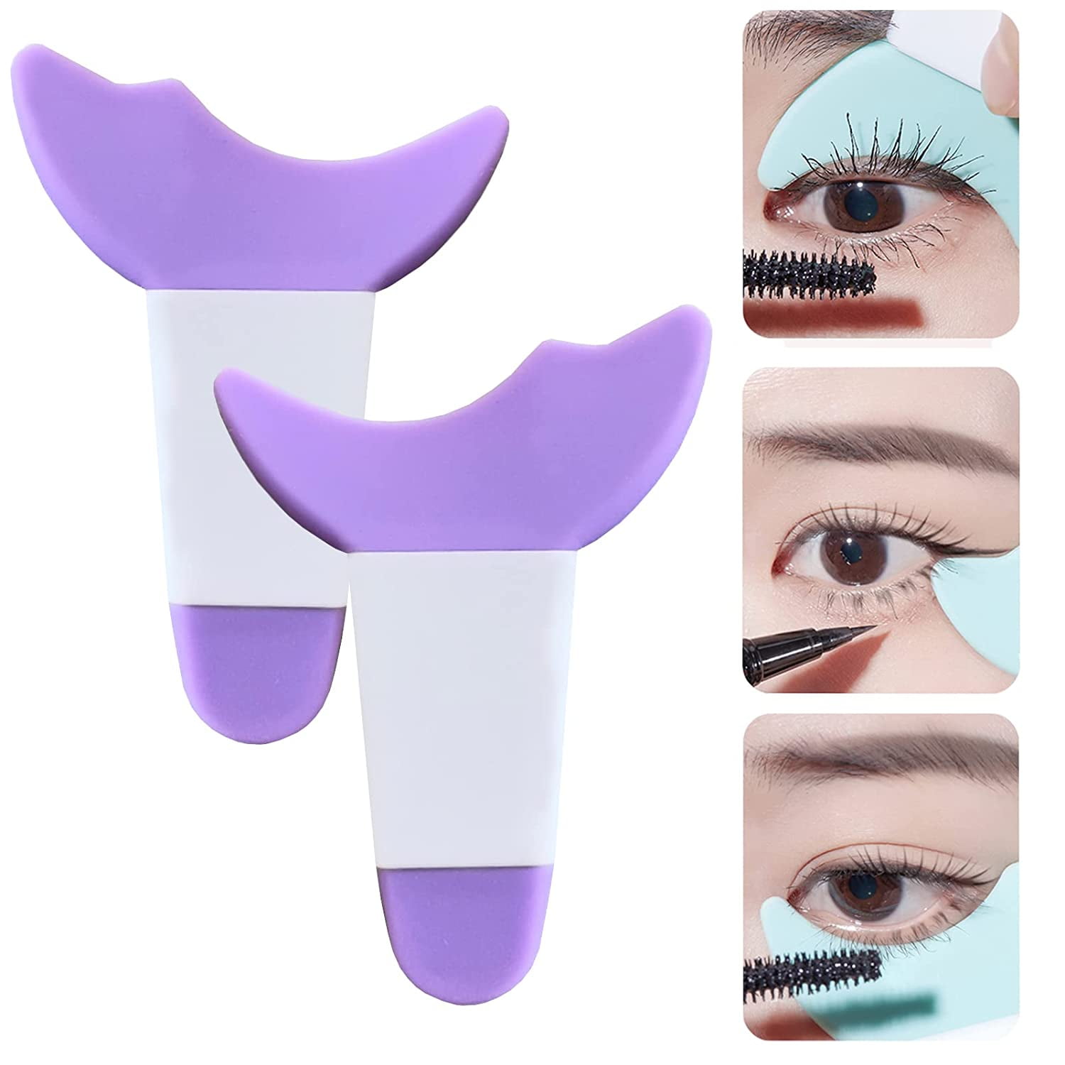 2pcs Mascara Eyelash Shield Applicator Guard Tool, Eyeliner Eyeshadow ...