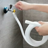500cm White Drain Hose Pipe Inlet Extension Tube Drainpipe for Faucet ...