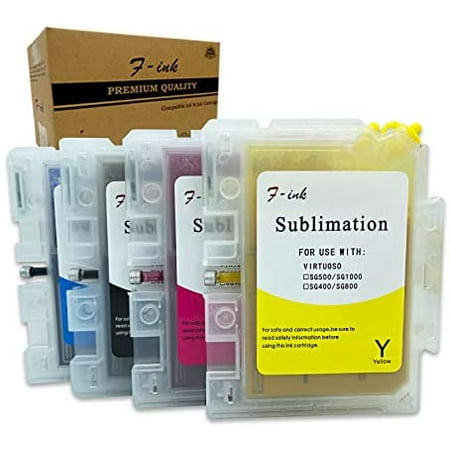 F-INK Prefilled Sublimation Ink Cartridge Compatible for Sublijet ...