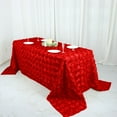 Efavormart 90"x132" Wholesale Rectangle Table Cover RED Grandiose ...