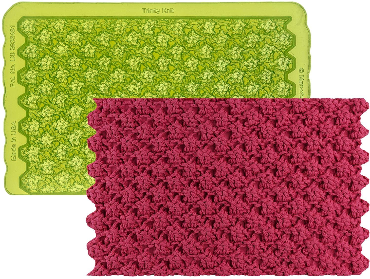 Marvelous Molds Trinity Knit Simpress Silicone Mold Cake Decorating ...