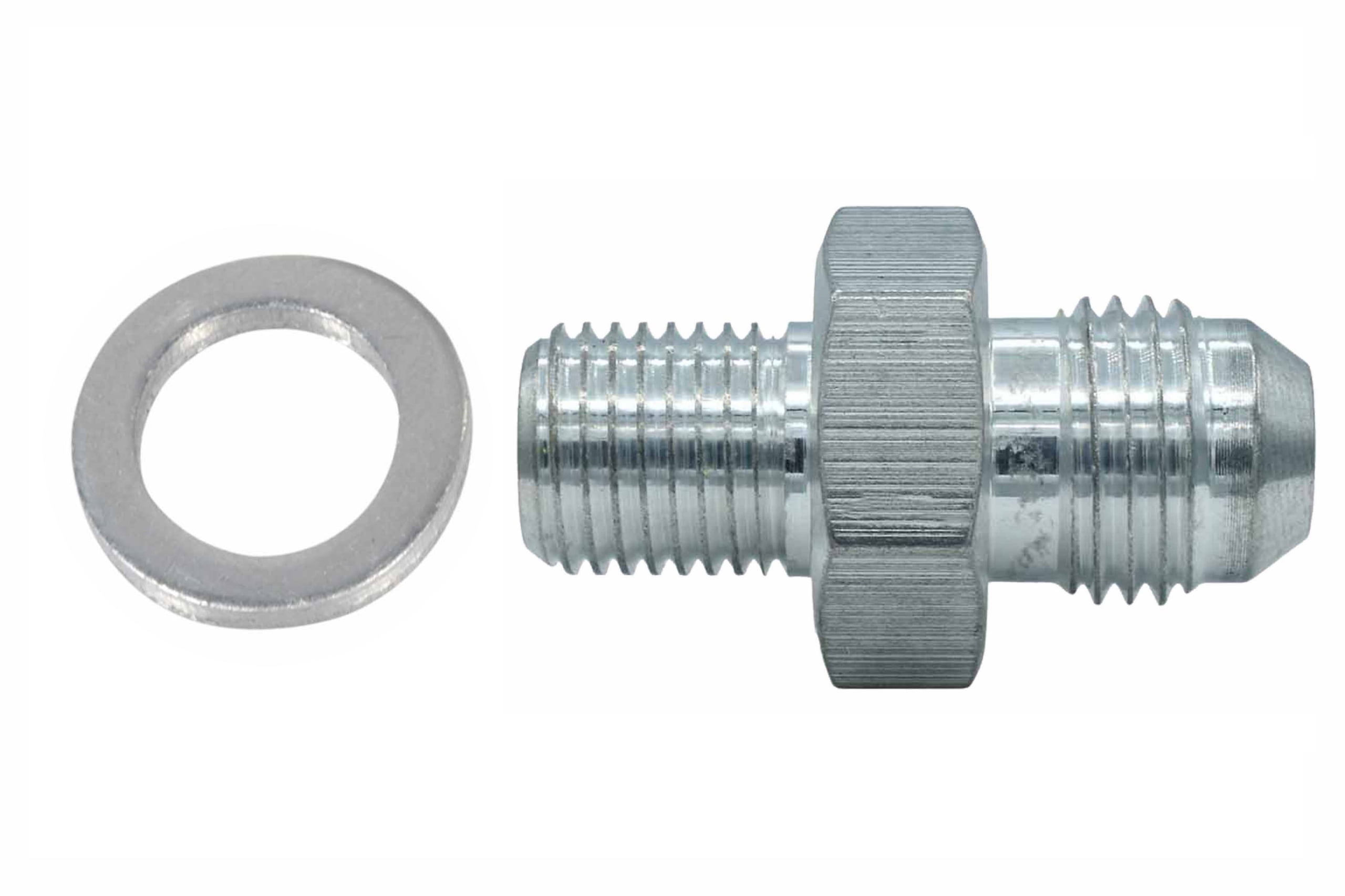 Straight -6AN Flare Male to M12-1.25 Metric Adapter Fitting 6 AN Bare ...