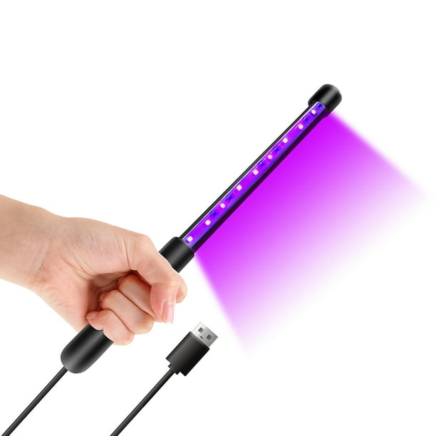 Luz UV Luz ultravioleta de 3W Lámpara LED UVC portátil de mano ...