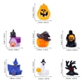 13 Piece Miniature Halloween Resin Ornament Witches Specter Pumpkin ...