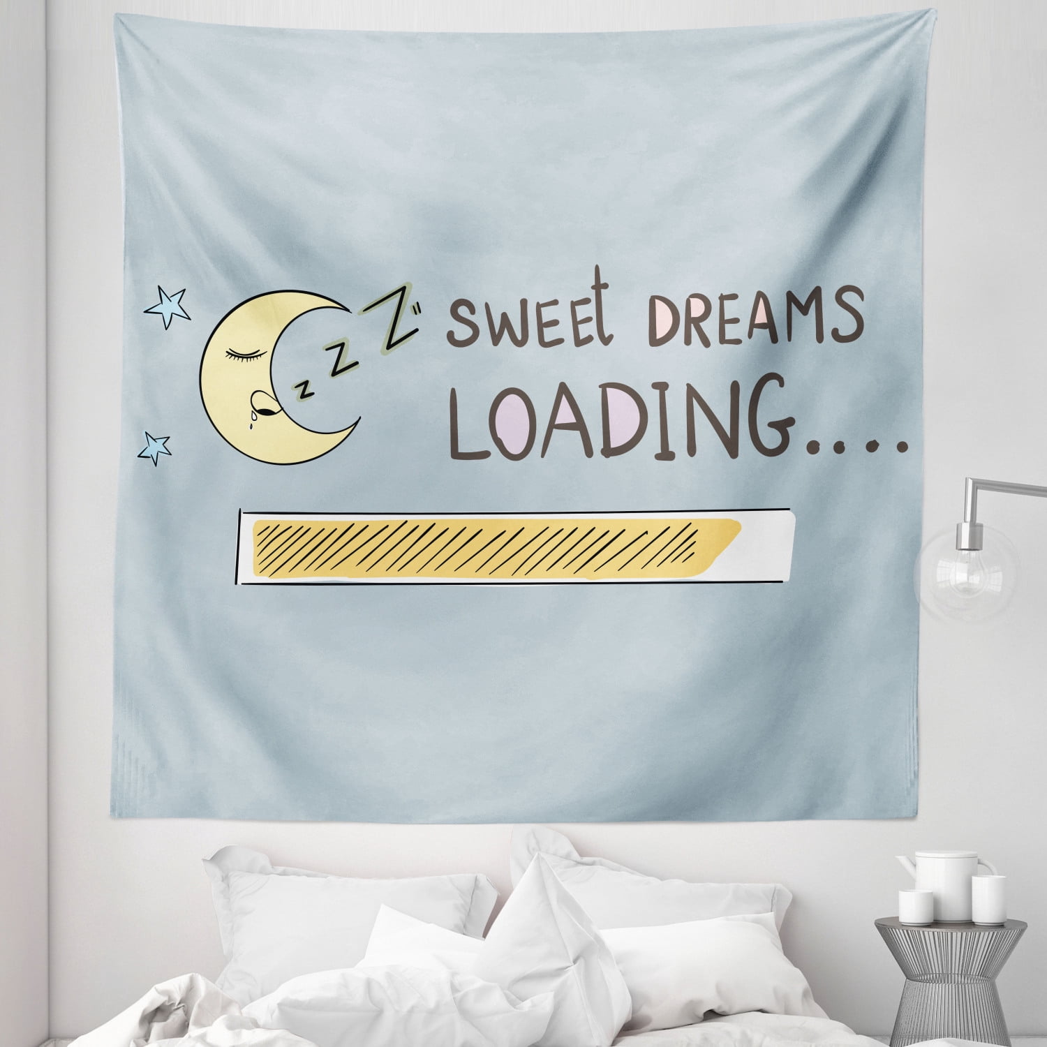 Saying Tapestry, Dreams Loading Concept with Progress Bar Design and ...