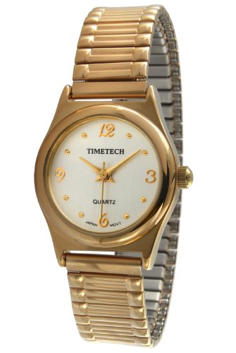 TIMETECH Women's Stretch Bracelet Quartz Metal and Stainless Steel ...