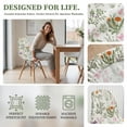 HonorHut Curved Back Armless Chair Cover Jacquard Shell Stretchable ...