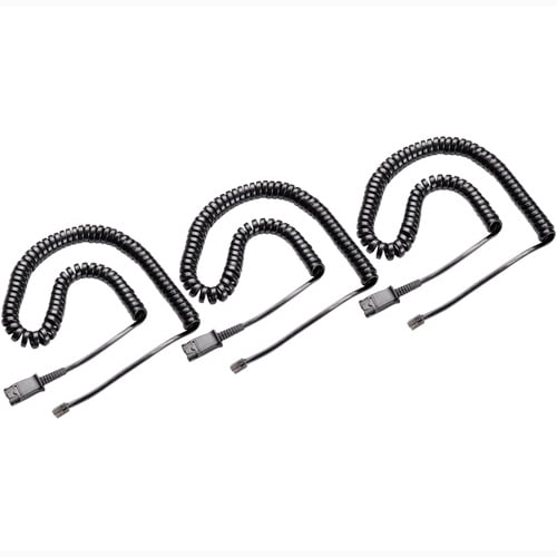 Plantronics 27190-01 Coiled Cord Connects Polaris H-series Headset (3 ...