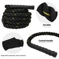 Battle Ropes 1.5 inch 30 ft - Polyester Workout Rope Heavy for Home ...