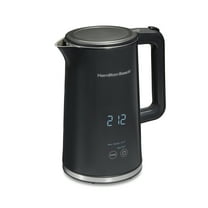 Mr. Coffee 1.7L Digital Electric Kettle, Boil Water, Brushed Stainless ...