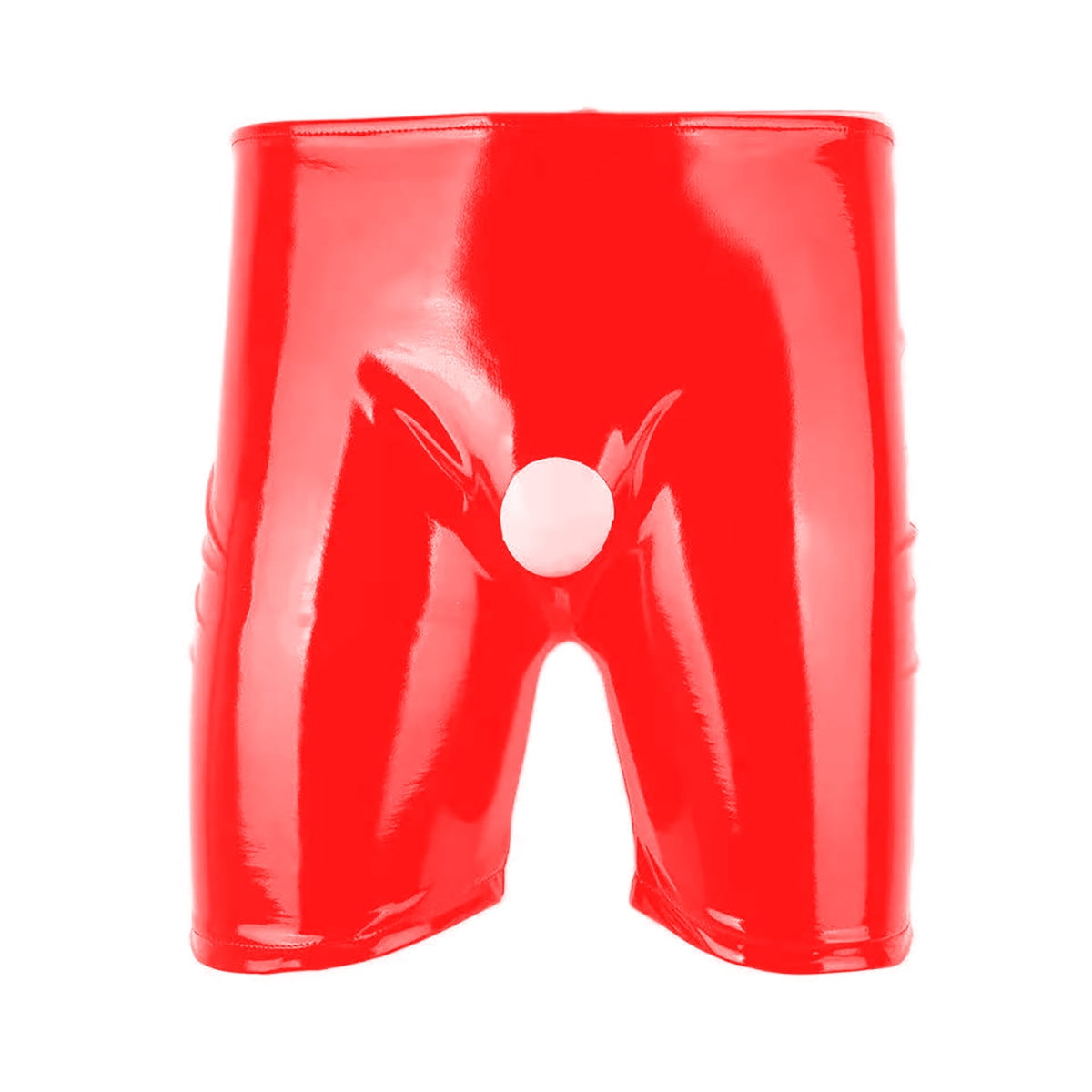 Men Shiny Leather Boxer, Sexy Open Crotch, Glossy PVC Leather, Wetlook ...