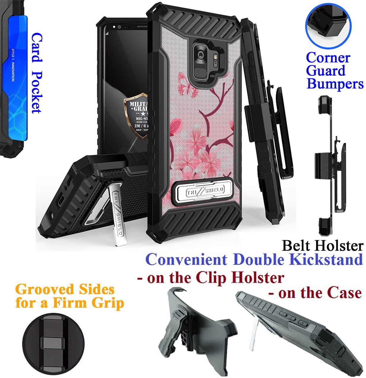 for 5.8" Samsung Galaxy S9 G960 Case Holster Phone Case Belt Clip 2 ...