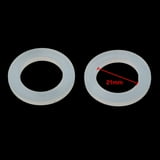 5pcs Clear Silicone Round Flat Washer Assortment Size 21x31x3mm Flat ...