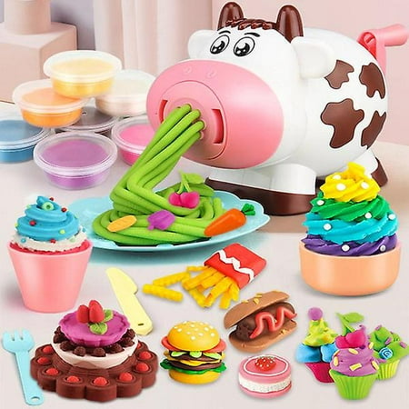 HEFEI，Cartoon Cow Pasta Maker Toy Clay Odourless Handmade Craft ...