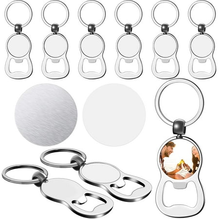 Sublimation Blank Bottle Opener Keychains Metal Beer Bottle Opener ...