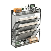 Ultimate Office 12 Tier Mesh Wall File Holder, Multipurpose Rack with ...