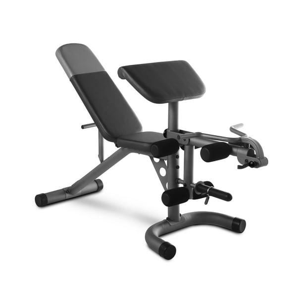 Weider XRS 20 Adjustable Olympic Bench with Removable Preacher Pad, 610 ...