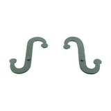 Shutter Dogs 6.25" Black S Shaped Wrought Iron Shutter Dogs w/Screws ...