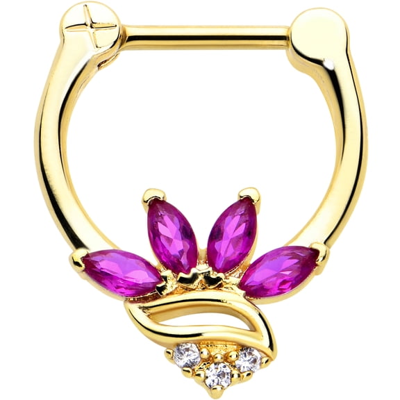Body Candy 16G Black PVD 316L Steel Septum Jewelry Simple Textured ...