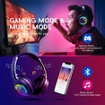 Jelly Comb Bluetooth Headphones with RGB Light,Stereo Wireless ...