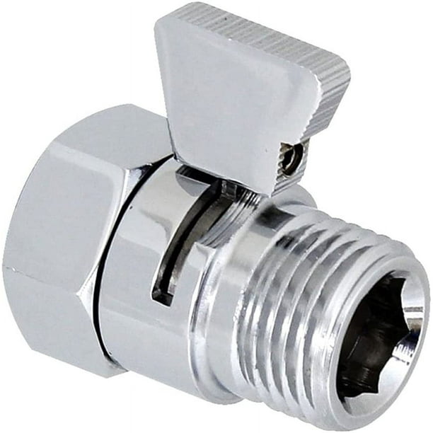 Copper shut-off valve - for shower head, to adjust water temperature ...