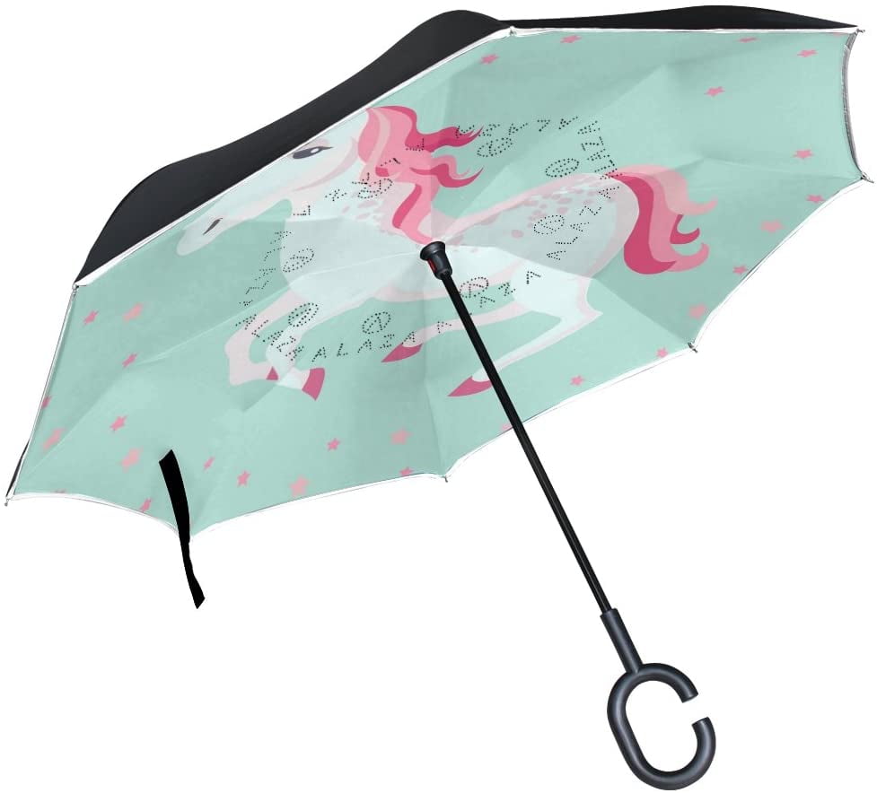 Large Inverted Umbrella Reverse Folding Umbrella Double Layer with C ...