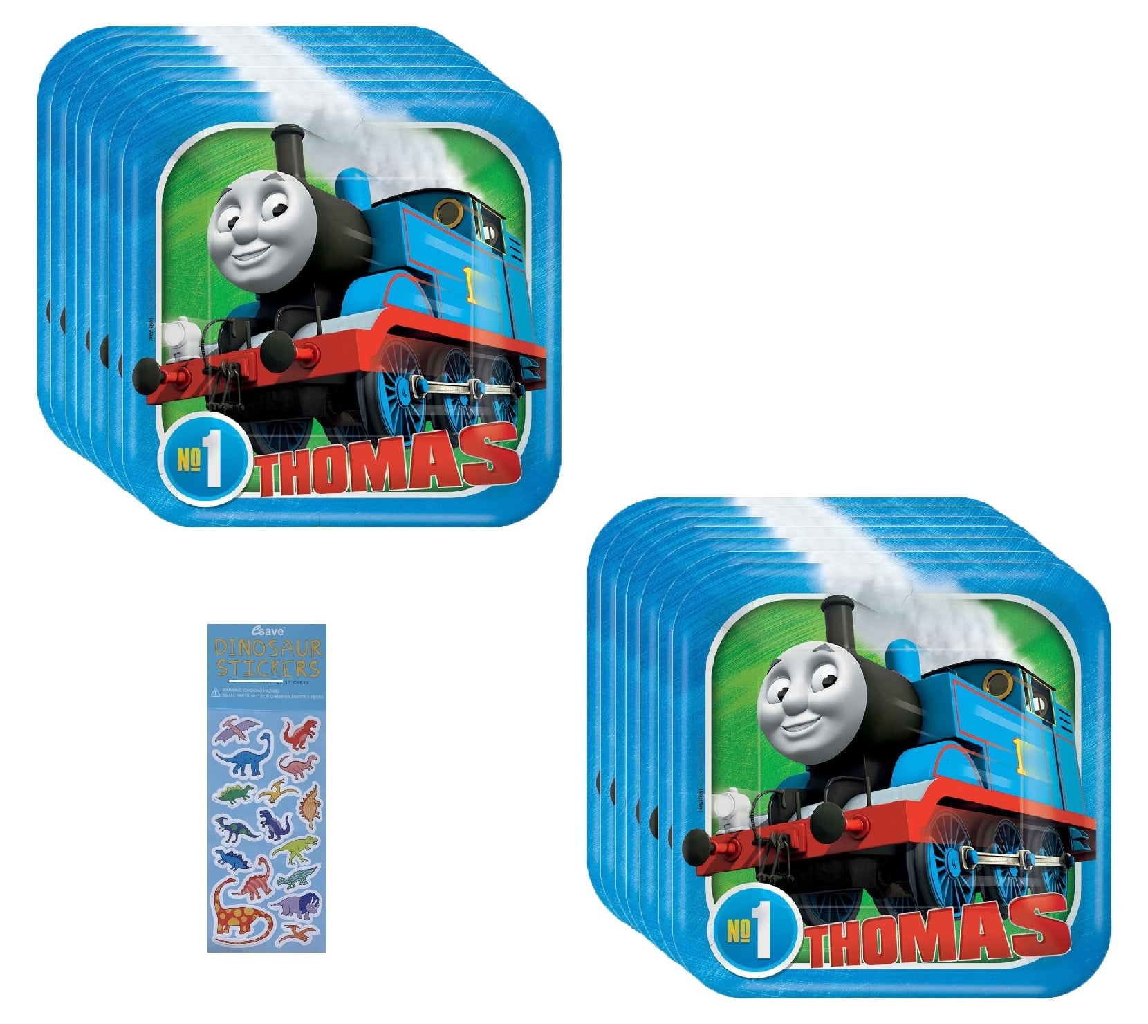 Thomas All Aboard Birthday Party Supplies Bundle includes 16 Dessert ...