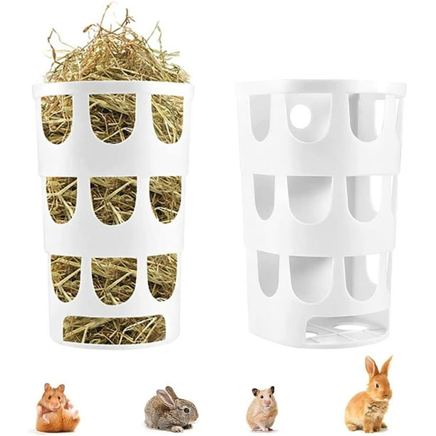 2 Pieces Small Animal Feeder, Hay Rack for Rabbits, Hay Rack,Less Waste ...