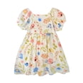 ATOGUTA Dress For Girls Summer Short Sleeve Ruffle A Line Cute Vacation ...