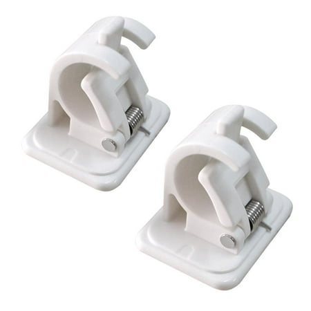 gufffrom 2 Pieces Curtain Rod Fixed Clips Stable Pole Clamping Fixator ...