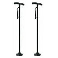 （2 Pack）5-Levels Adjustable Height Walking Stick Portable Foldable Cane ...