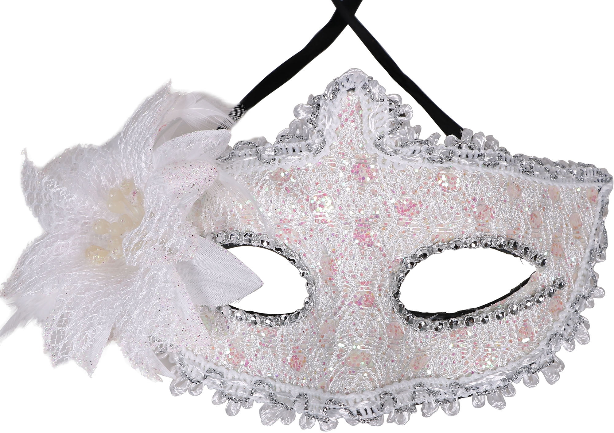 Simplicity Sheer Lace and Floral Mardi Gras Masquerade Costume Mask ...