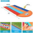 Bestway: H2OGO! 16' Quadruple Water Slide - Inflatable Lawn Sprinkler ...