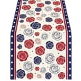 4th of July Memorial Day Table Runner 72x13, Patriotic Red White Blue ...