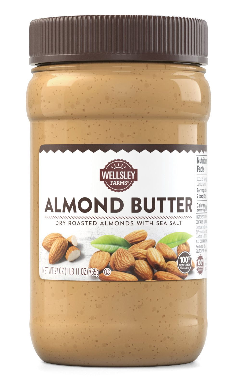 Wellsley Farms Almond Butter with Sea Salt, 27 oz. - Walmart.com ...
