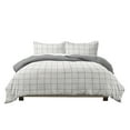 Made Supply Co 3 Piece Hypoallergenic Oversized Grid Print Comforter