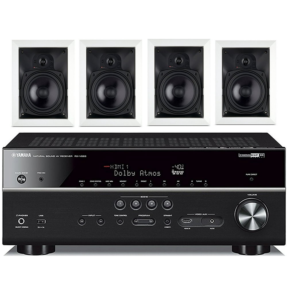 Yamaha 7.2-Channel Wireless Bluetooth 4K Network A/V Wi-Fi Home Theater ...