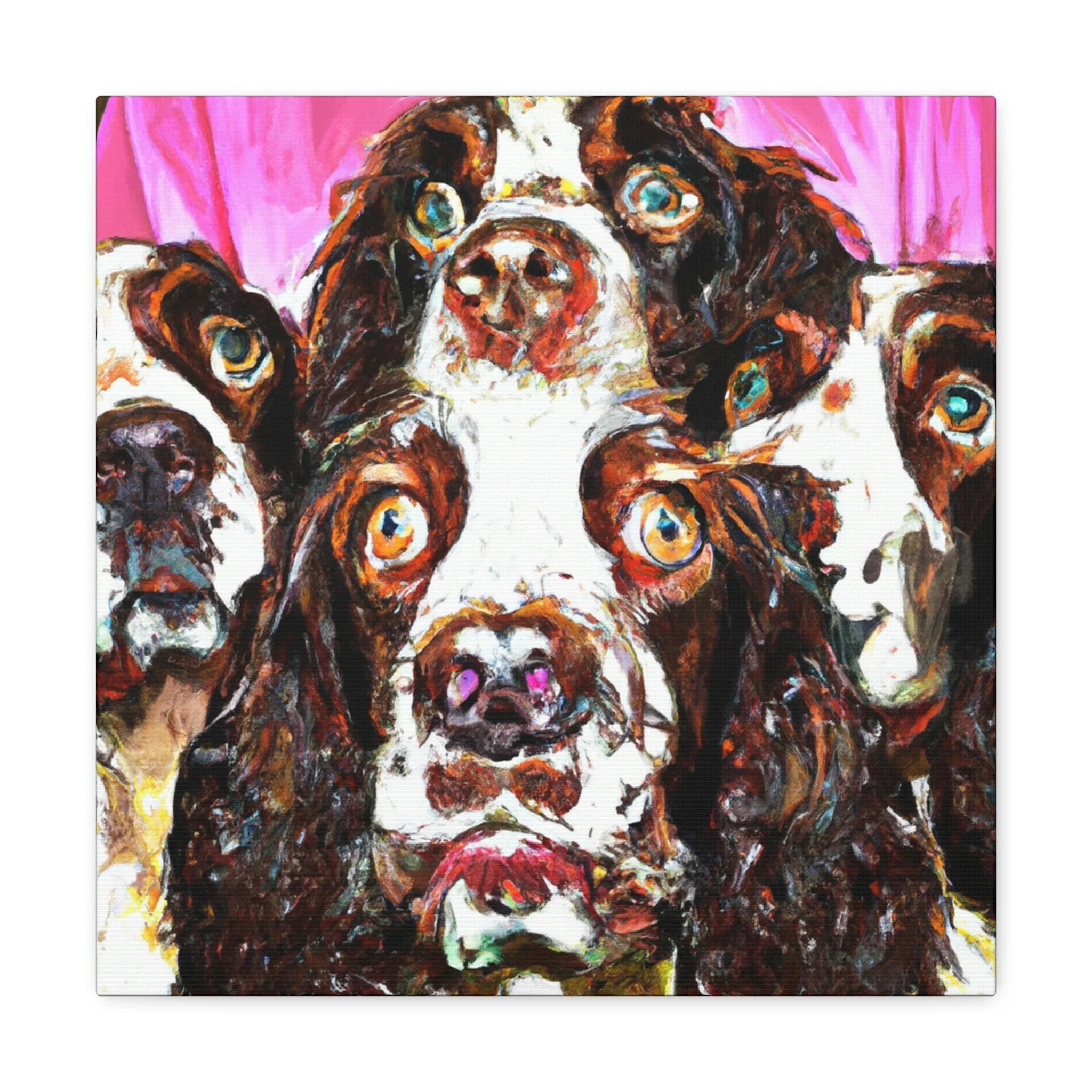 Playful Puppy Pop Art - Canvas - Walmart.com