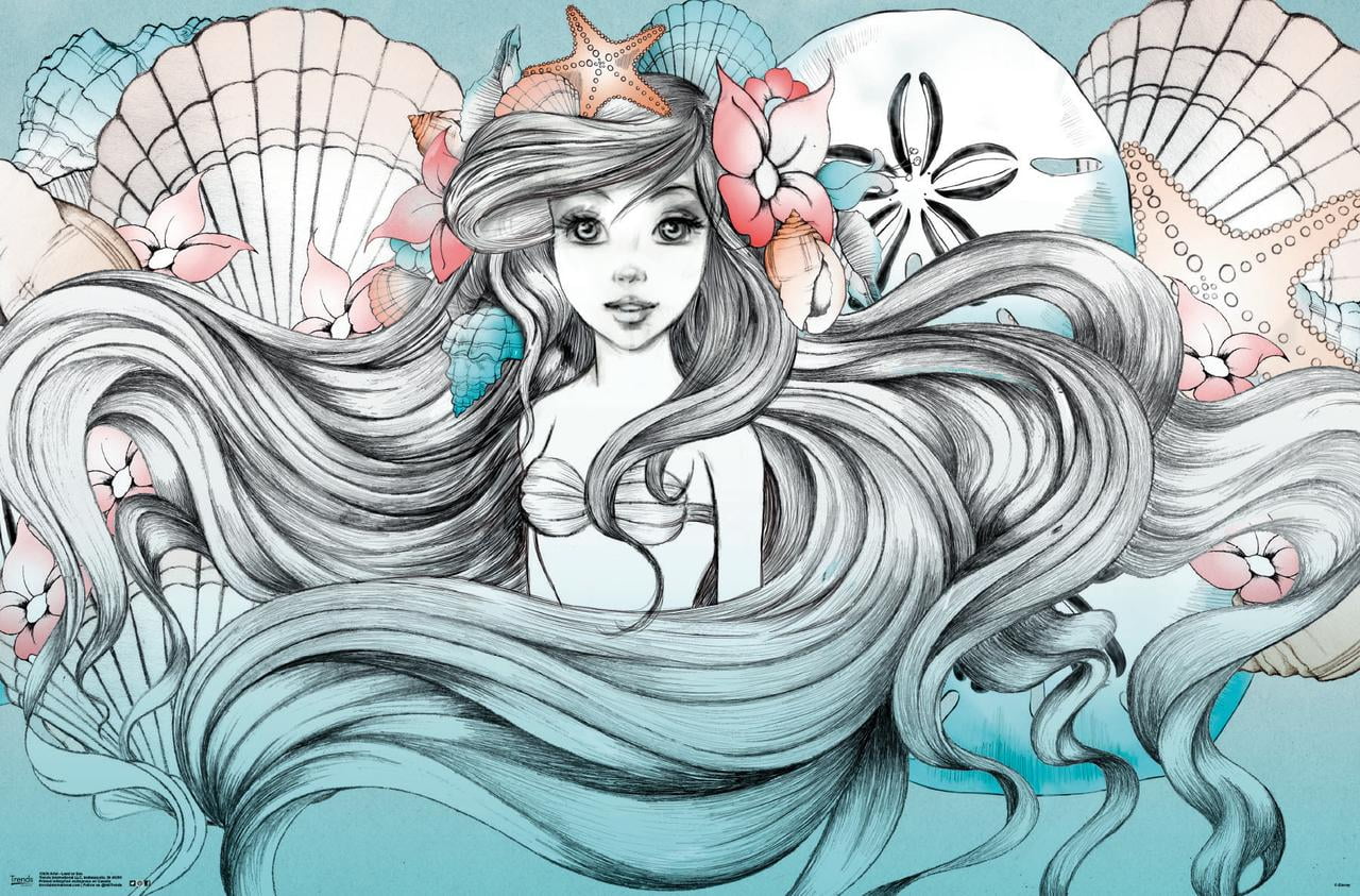 Disney The Little Mermaid - Ariel - Land or Sea Wall Poster, 22.375" x ...