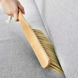 VONTER Hand Broom Soft Bristles Natural Small Dusting Brush Wooden ...