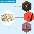 Uxcell 12 Pack 10*11*10mm Rivets for Leather Round Head Rivets Metal ...