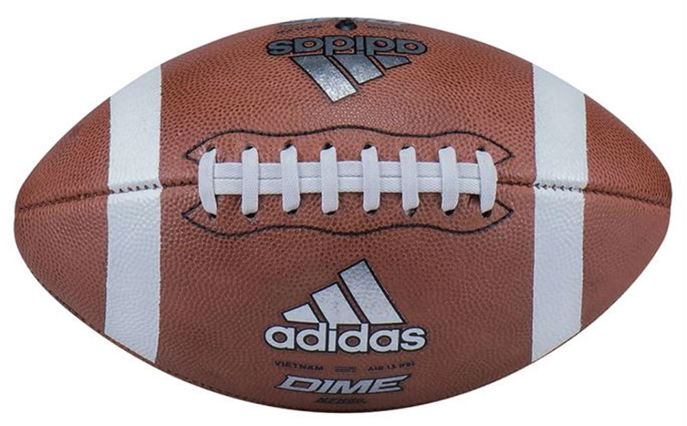 Adidas Dime Leather Football NFHS Stamp Air 13 PSI Official Size Brown ...