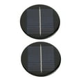 2-Pack 6V Round Solar Panel, High Conversion Rate, 80mm Diameter, Good ...