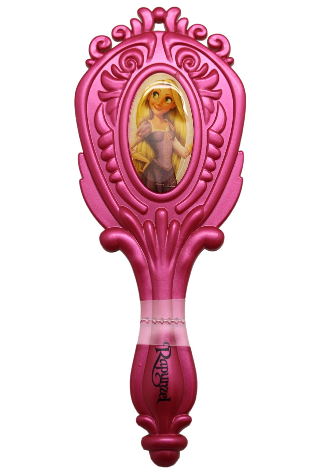 Tangled Rapunzel Magic Mirror Pink Colored Kids Hairbrush - Walmart.com