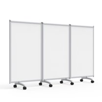 Luxor Freestanding Modular Room Divider Wall System with Built-in Cable ...