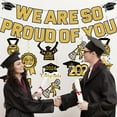 Zynic Party Flag Balloon 2024 Blue Graduation Party Decorations We Are