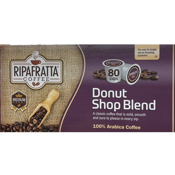 Ripafratta Donut Shop Coffee Single Serve , 80 Count - Walmart.com