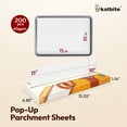 Katbite 200-Count 10x15 Inch Pop-Up Parchment Paper Sheets: Compact ...