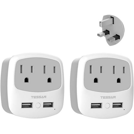 UK Ireland Power Plug Adapter, LZMY Type G Travel Adaptor for US to ...